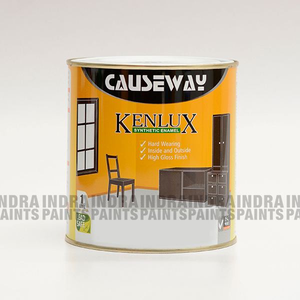 Causeway Kenlux Enamel Black 1L - Indra Paints